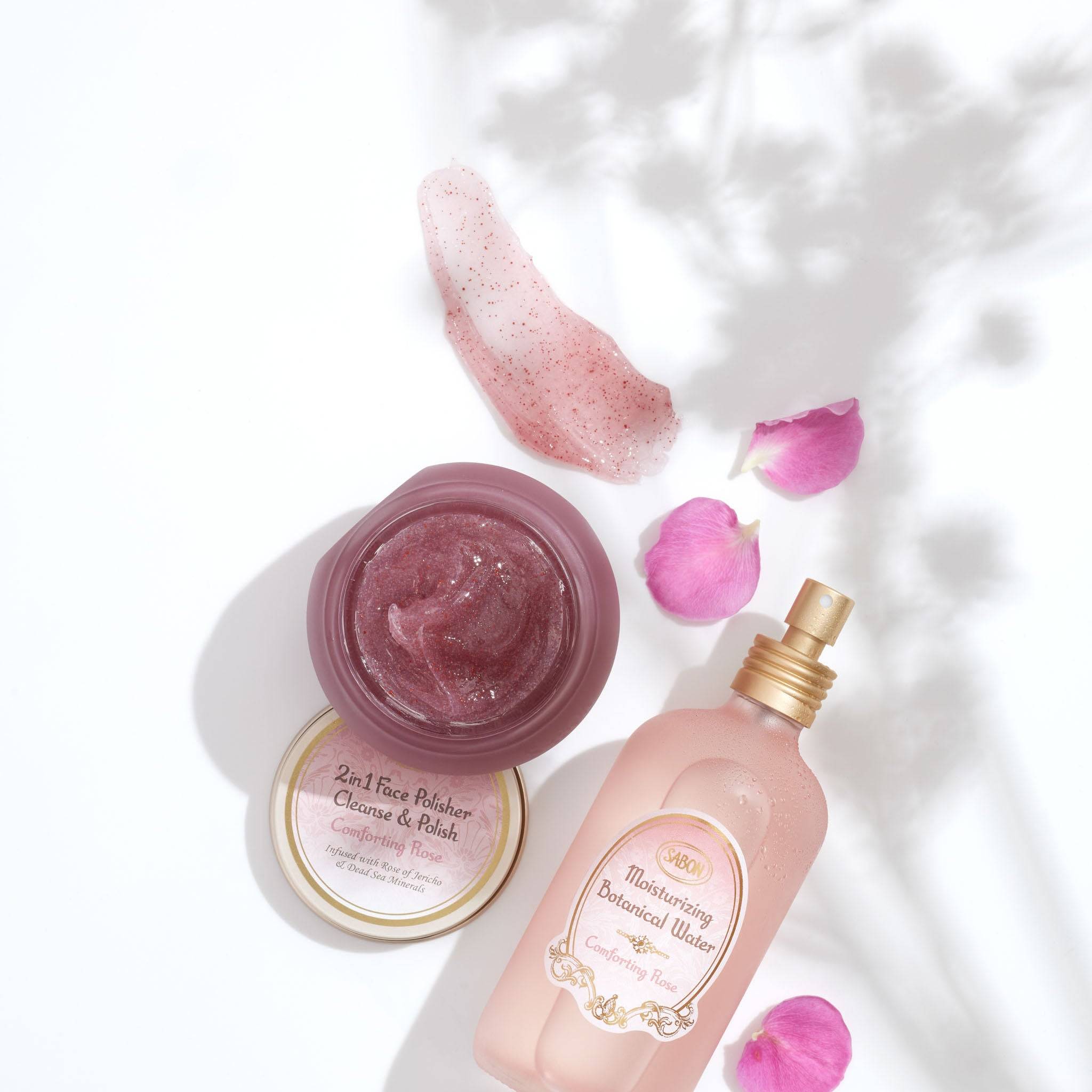 Mini 2 in 1 Gelée Face Polisher Comforting Rose 15mL – SABON